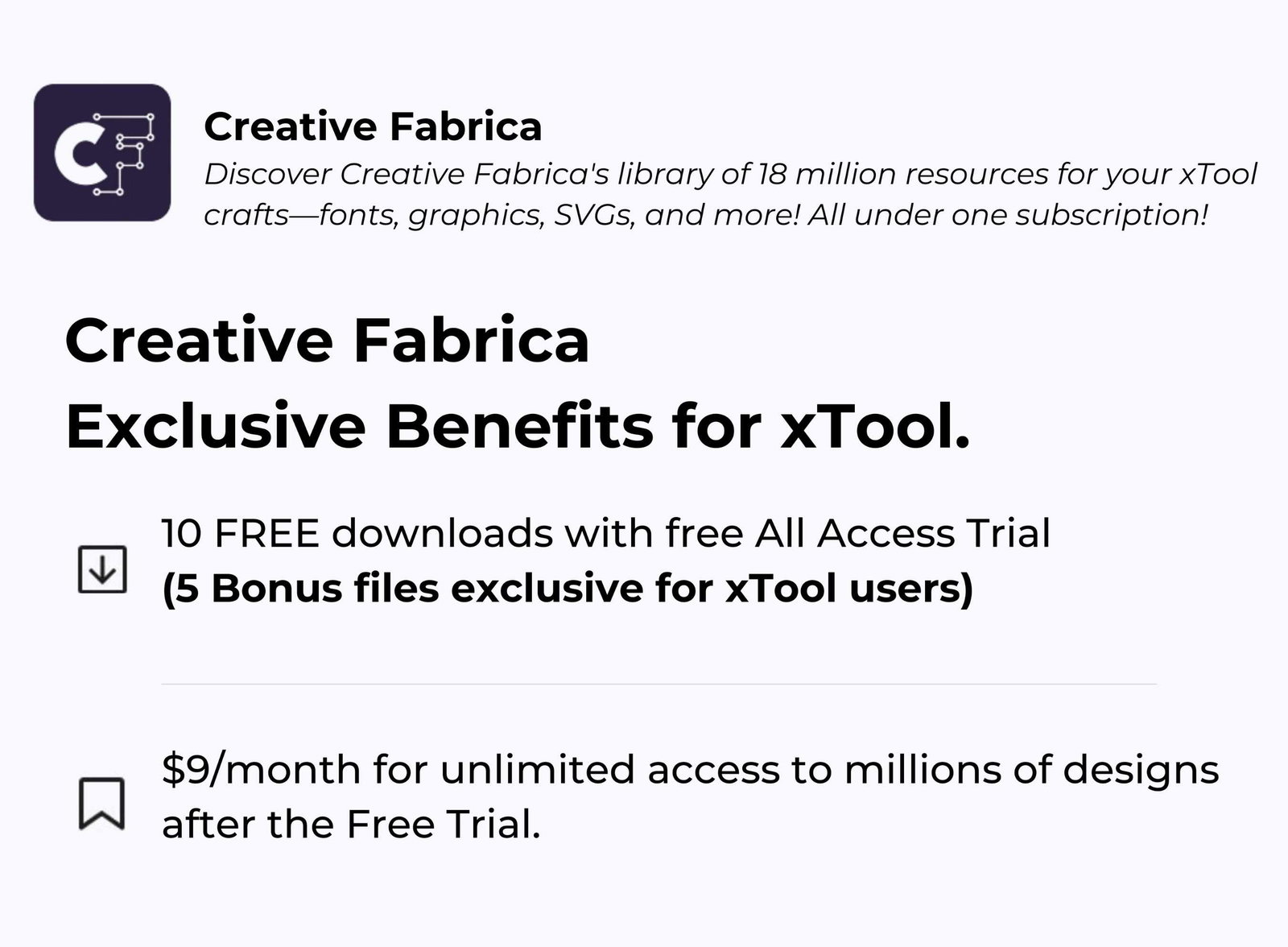 xTool: xTool x Creative Fabrica: Superpower your Creativity🌟 | Milled