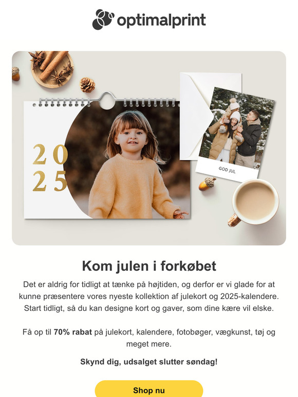 Optimalprint: 🌟 Vores nye julekort og 2025-kalendere er her 🌟. | Milled