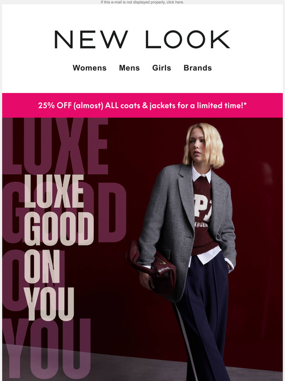 New Look Email Newsletters: Shop Sales, Discounts, and Coupon Codes