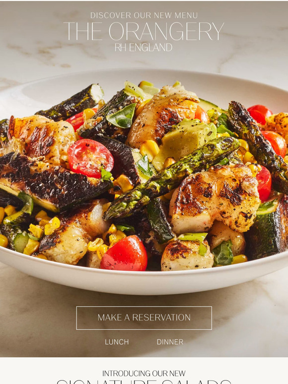 RH: Visit the Orangery & Discover Our New Menu | Milled