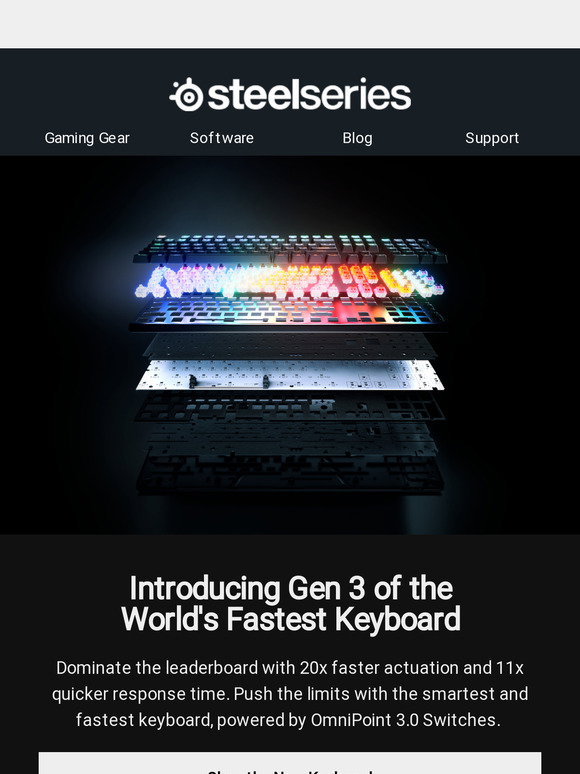 Steelseries: Introducing Gen 3 of the World's Fastest Keyboard | Milled