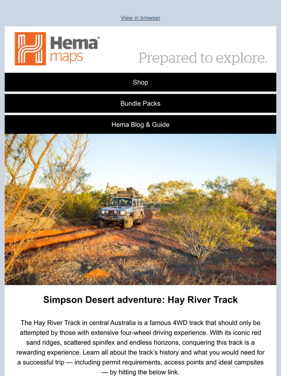 Hema Maps: Explore the Simpson Desert's Hay River Track | Milled
