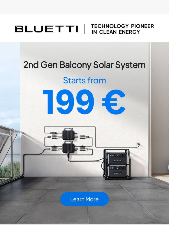 Bluetti: 2nd Gen BLUETTI Balcony Solar System—Now Available! | Milled