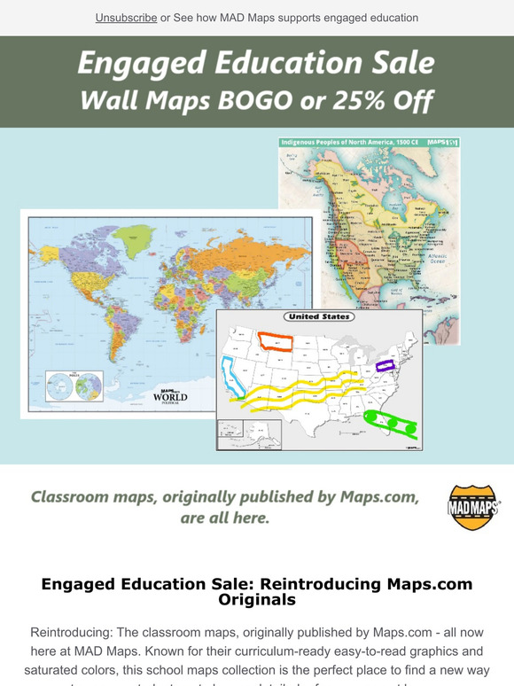 Maps: Maps for engaged education: BOGO | Milled