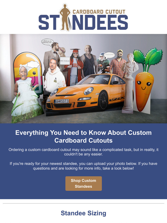 Cardboard Cutout Standees: Everything You Need to Know About Custom ...