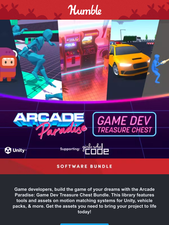 Humble Bundle: The ultimate Arcade Paradise Game Dev Treasure Chest Bundle | Milled