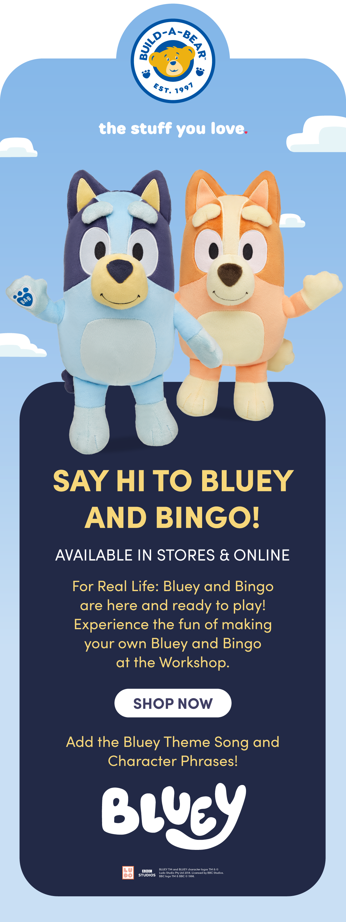 Build-A-Bear: NEW Bluey Collection Now in the Workshop and Online! | Milled