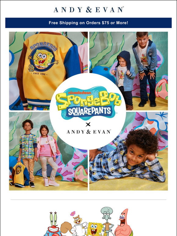 Andy & Evan: The Wait is Over: SpongeBob SquarePants™ x Andy & Evan® is ...