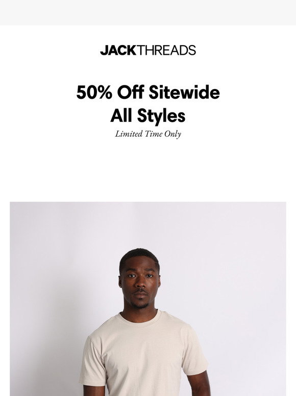 Jack Threads Email Newsletters: Shop Sales, Discounts, and Coupon Codes
