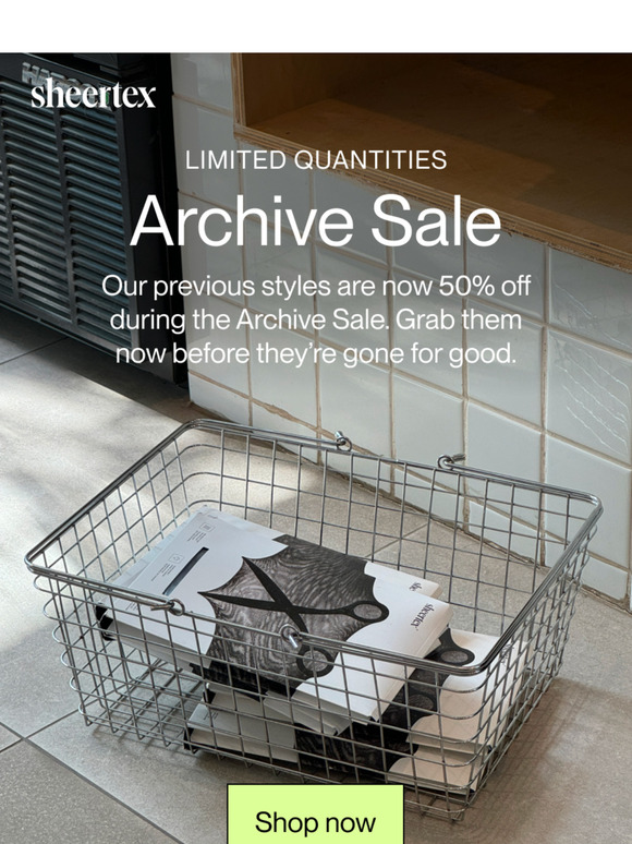 Sheertex: Your fav Sheertex styles at 50% off 🫶 | Milled