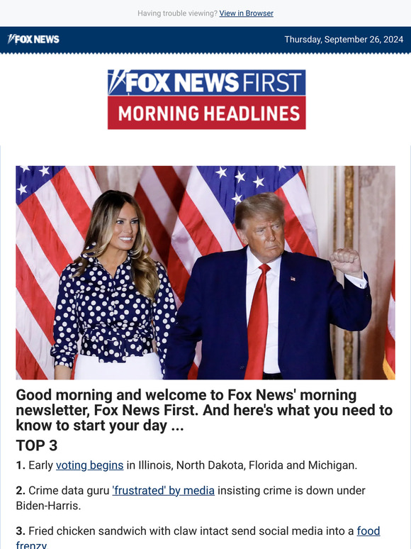 Fox News: Melania Trump addresses assassination bids on husband ...
