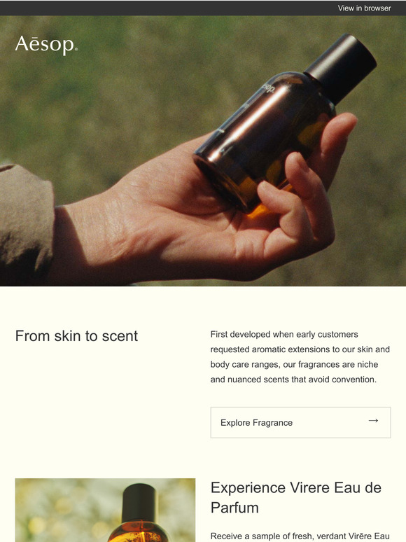 Aesop Email Newsletters: Shop Sales, Discounts, and Coupon Codes