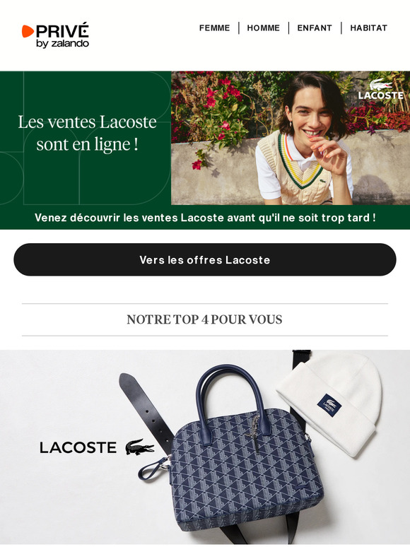 Zalando prive lacoste store