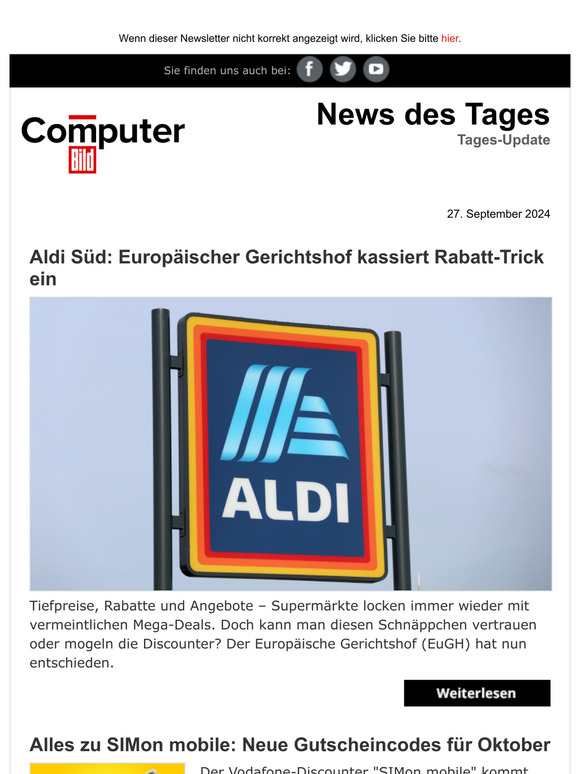 COMPUTER BILD: Fake-Deals bei Aldi & Neue Windows-11-Funktionen | Milled
