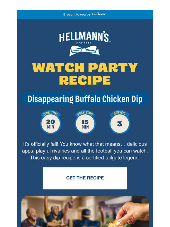 Simple: —, Hellmann’s watch party recipes you’ll love 🏈 | Milled