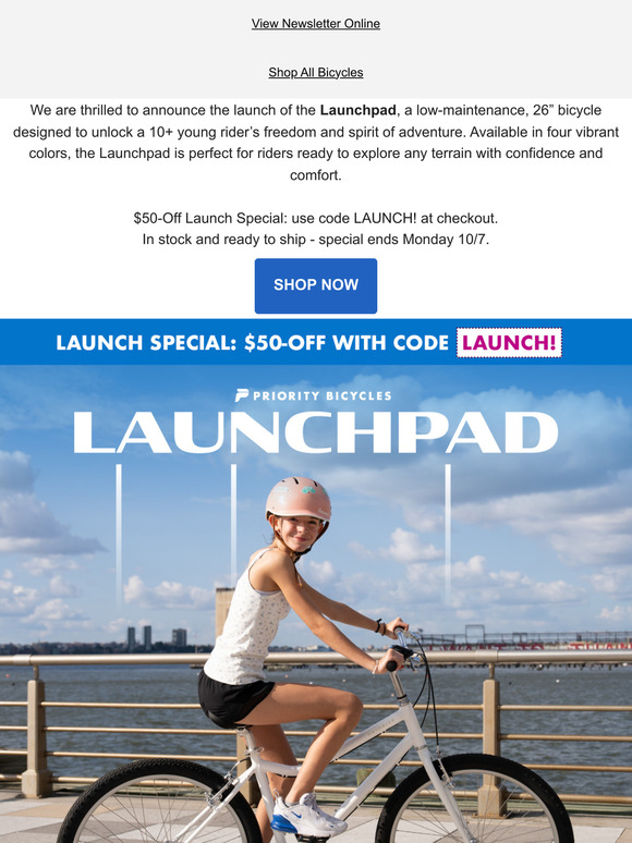 Priority Bicycles: Introducing the Priority Launchpad: Unleash Your Spirit of Adventure! | Milled