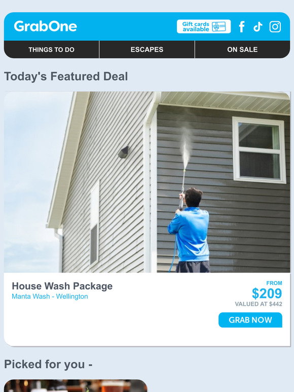 GrabOne: Featured: House Wash Package | Milled