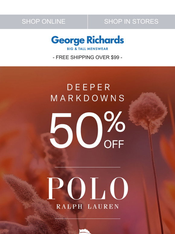 George Richards: Save 50% on premium looks! | Milled
