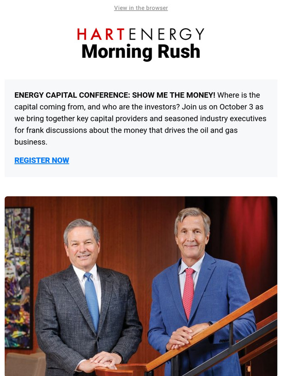 Hart Energy: Morning Rush: Energy Transfer Leads Midstream Consolidation Flow; Amber Energy to ...