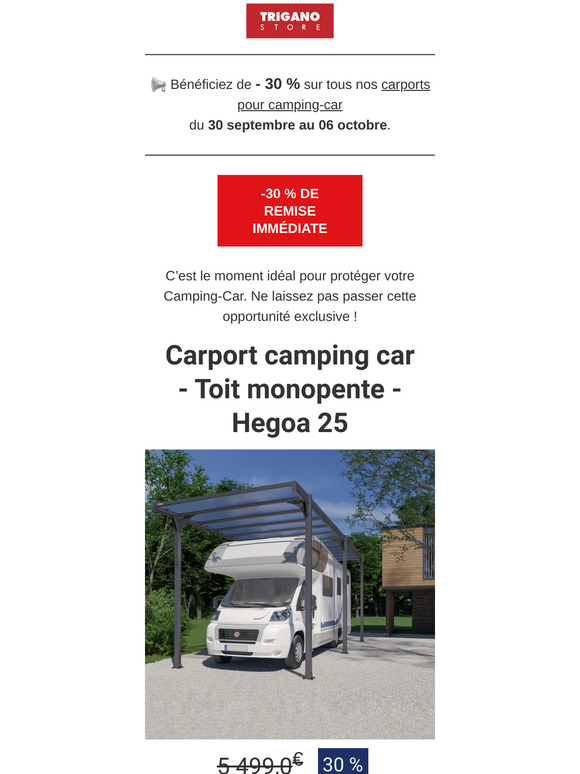 Trigano Store: 😎 -30% sur tous nos Carports Camping-Car | Milled