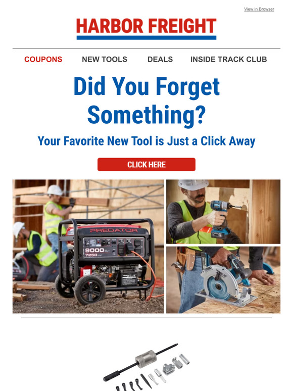 Harbor Freight Tools: Your recently viewed items | Milled
