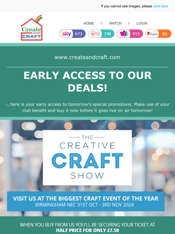 Create and Craft: Your Half Price tickets are waiting for you | Milled