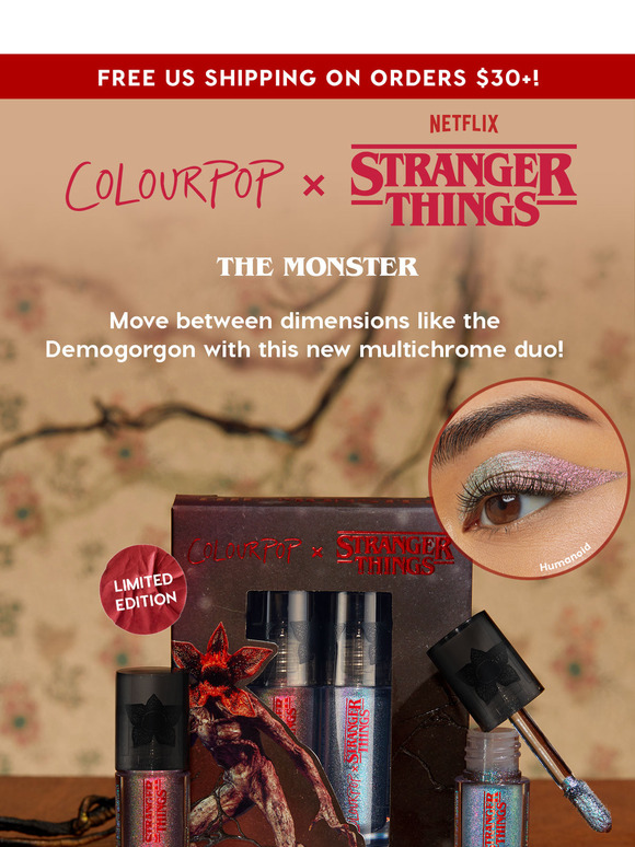 ColourPop: NEW Stranger Things Chrome Eyeshadow Duo 🔦 | Milled