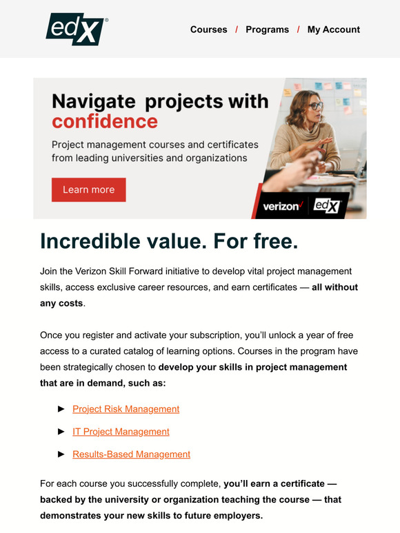 edX: Learn project management from the biggest names in education — for ...