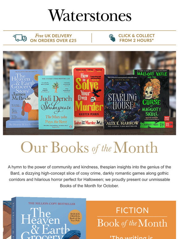 Waterstones: Our October Books Of The Month | Milled
