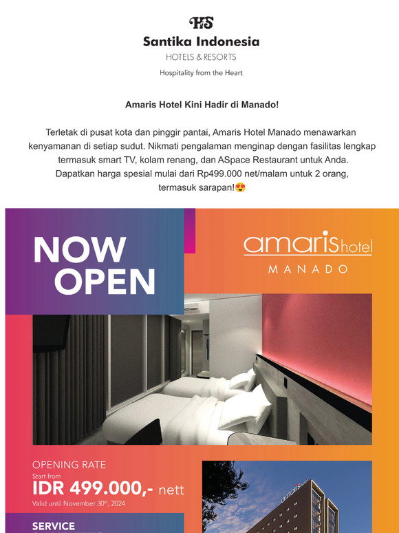 Santika Hotels and Resorts: Amaris Hotel Manado kini hadir untuk Anda ...