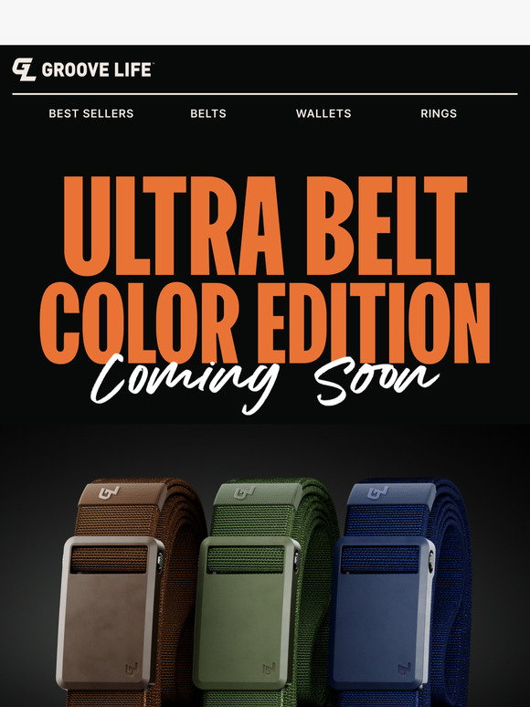 Groove Life: Preview The New Colors For Groove Belt Ultra | Milled