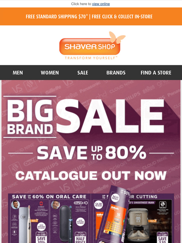 Shaver Shop: 🛒🛍️ Our Big Brand Sale Catalogue Is Out Now! 🛍️🛒 | Milled