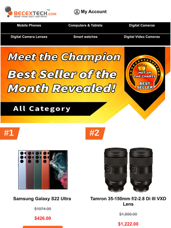 BecexTech: Meet the Champions of September 2024. Best Seller Award Goes To... | Milled
