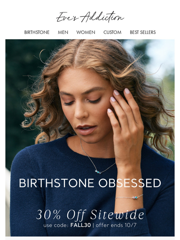 Eve's Addiction Jewelry: Birthstone Favorites She Will LOVE! Save 30% ...