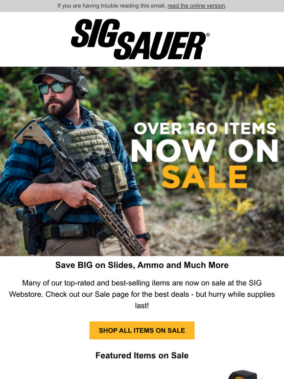 SIG SAUER: Over 160 Items NOW ON SALE | Milled