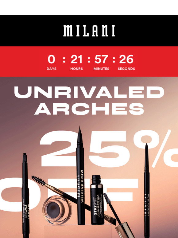 Milani Cosmetics: One Day Only! 25% OFF Brow Products 🤎 | Milled