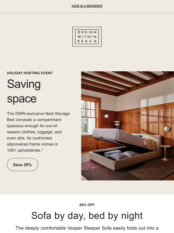 Design Within Reach: Hosting overnight guests? | Milled