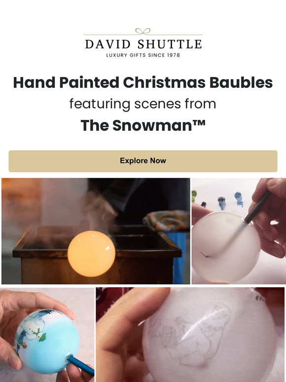 David Shuttle: Introducing - The Snowman, Hand Painted Christmas ...