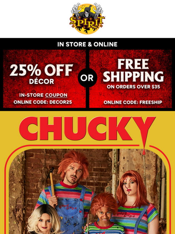 Spirit Halloween: My friends call me CHUCKY 🔪 | Milled