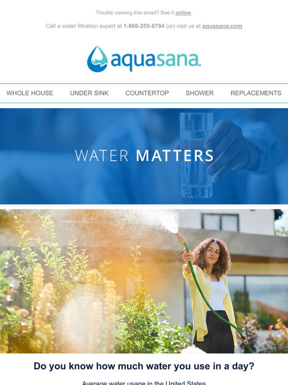 Aquasana: Water Matters: The importance of water conservation | Milled