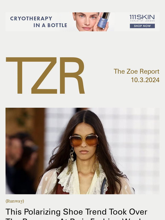 The Zoe Report: This Polarizing Shoe Trend Took Over The Runways At ...