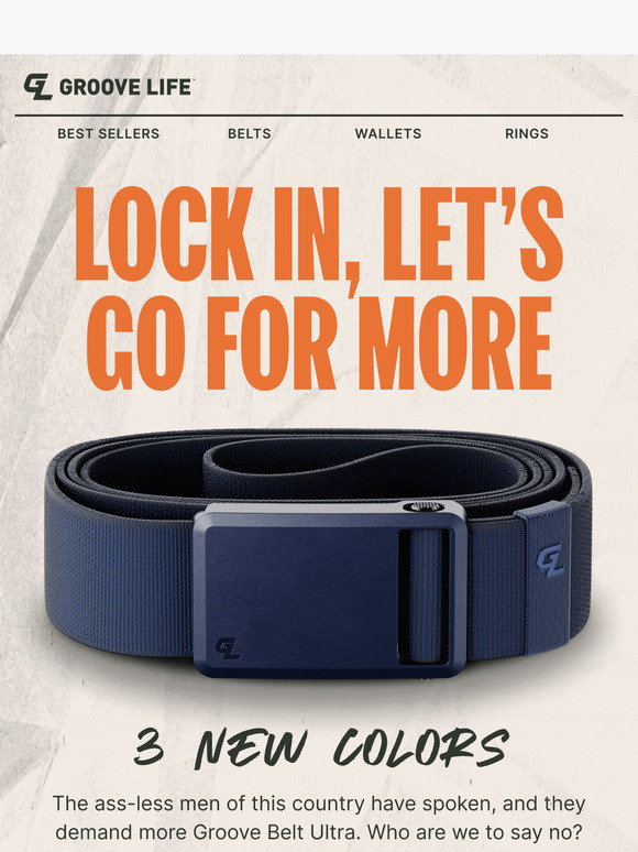 Groove Life: 3 NEW Colors for Ultra Belt | Milled
