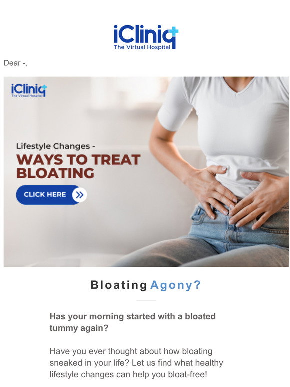 iCliniq: Bloating Agony?- Find Relief Through Easy Home Remedies | Milled