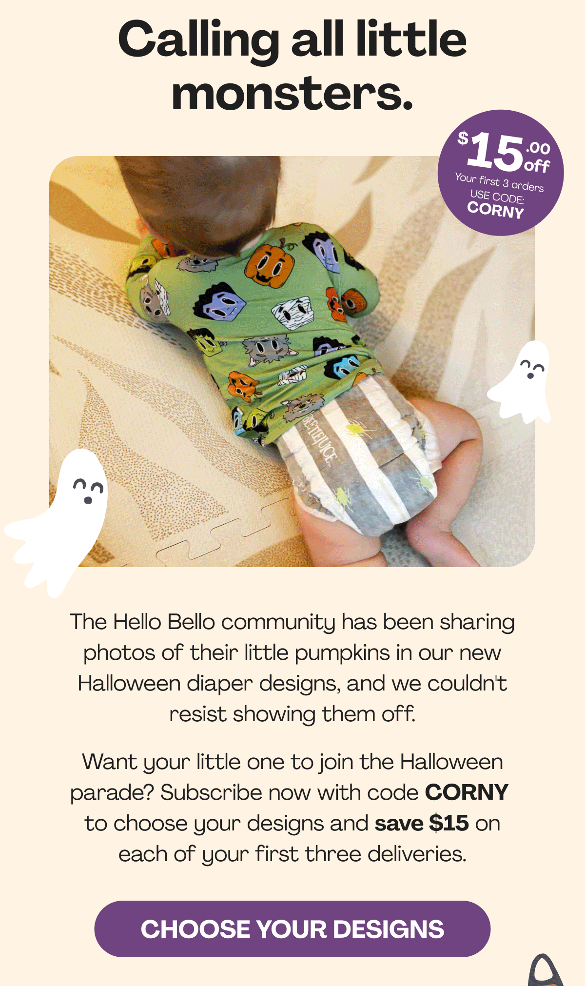 Hello Bello: Cute baby alert! 👶🎃 Check out our Halloween diapers | Milled