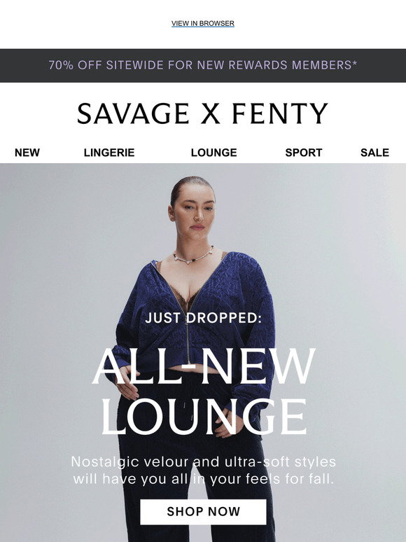 Savage X Fenty: Just Dropped: All-New Lounge | Milled