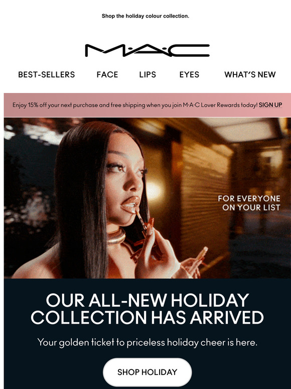 MAC Email Newsletters: Shop Sales, Discounts, and Coupon Codes