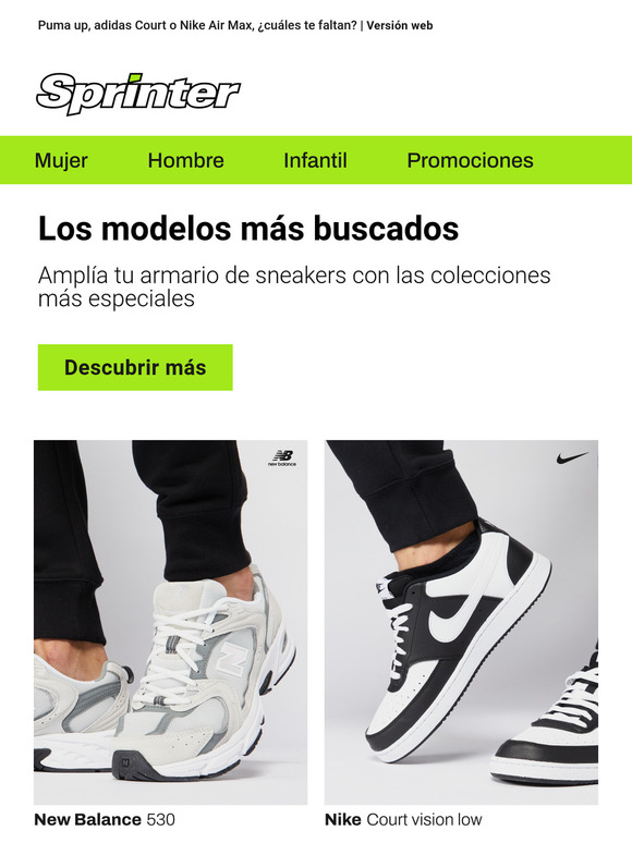 Sprinter - Megacentros del deporte: Estas son las sneakers que ...