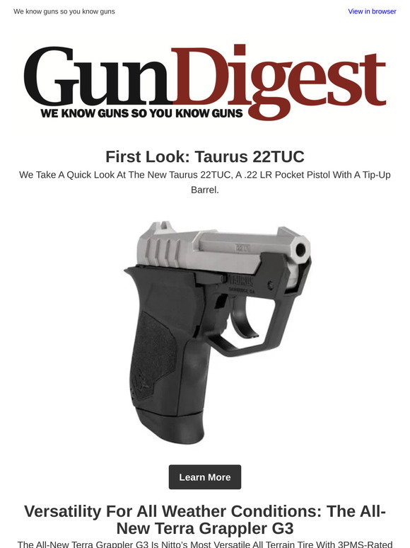 Gun Digest Store: Taurus 22TUC | Aero Precision Tephra-22 Suppressor ...