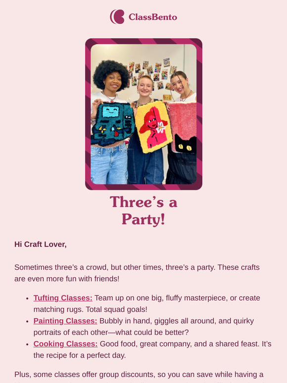 Classbento: Three's a Party! 🎈 | Milled