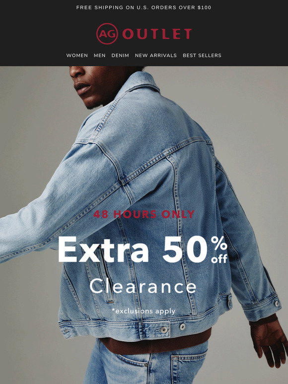 AG Jeans: 48-Hour Flash Sale! Extra 50% off clearance | Milled
